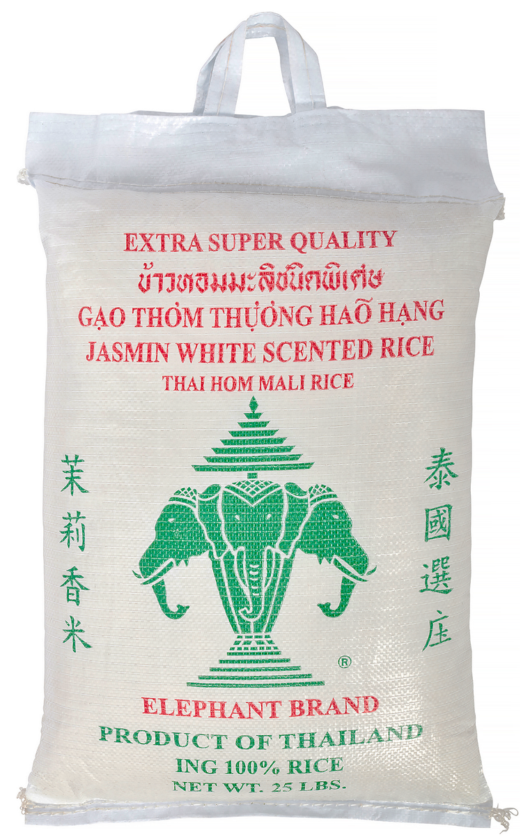 Three Elephants Jasmine Rice - 25 Lbs – Asian Veggies