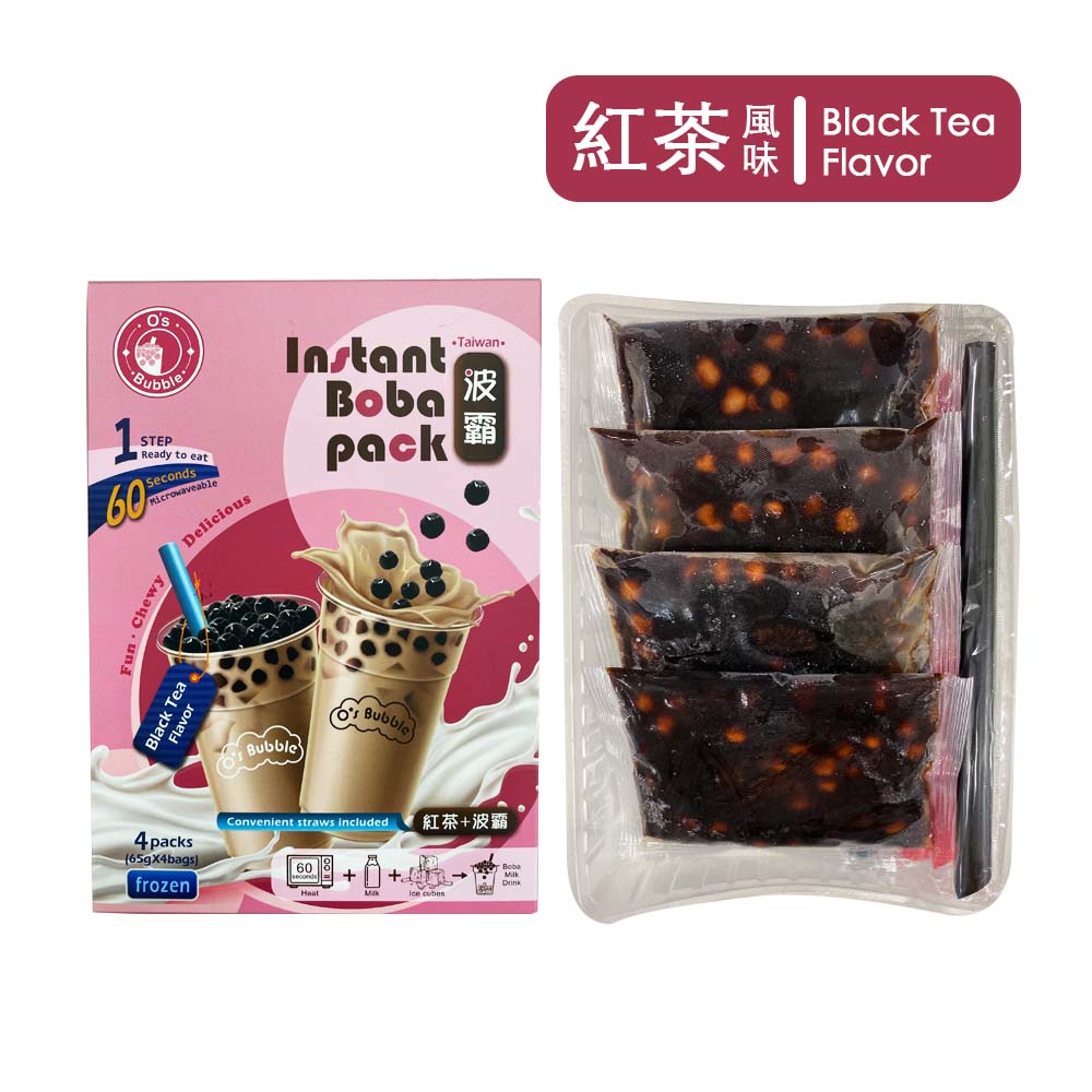 O's Bubble Instant Boba Tea Kit - 1 Box (4 Packs) – Asian Veggies