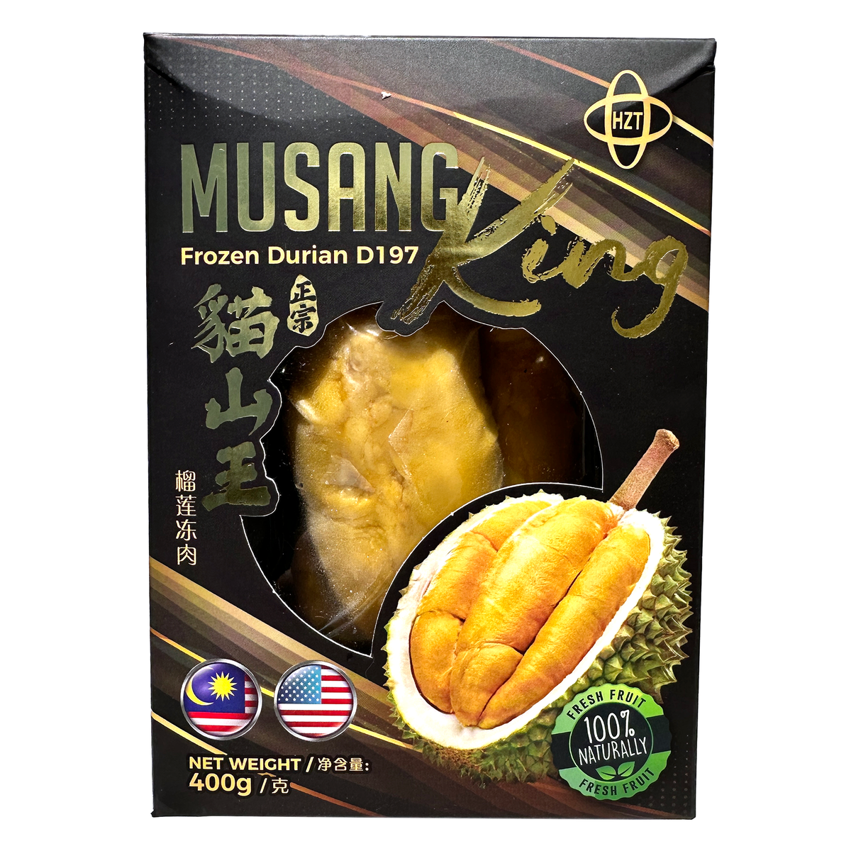 HZT Musang King D197 Durian Meat - 400 g – Asian Veggies