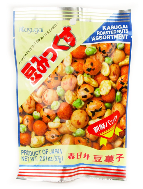 Kasugai Mame Mix (Assorted Roasted Nuts) - 2.01 oz – Asian Veggies