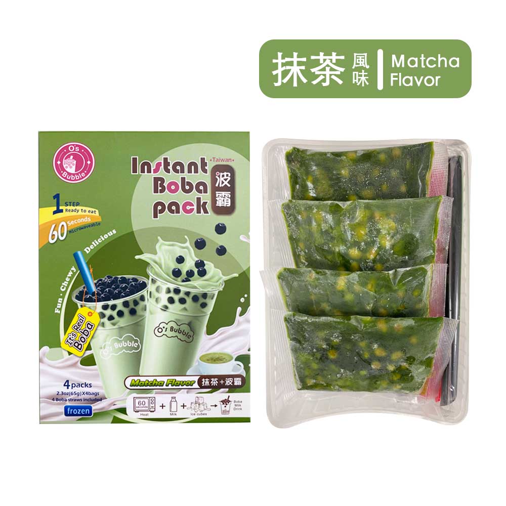 O's Bubble Instant Boba Tea Kit - 1 Box (4 Packs) – Asian Veggies