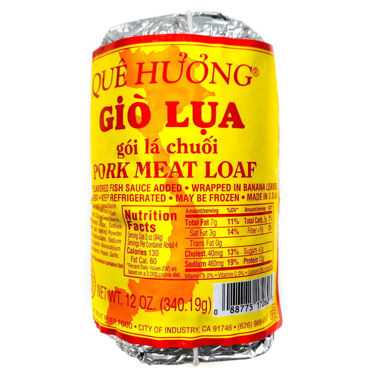 Que Huong Pork Meat Loaf (Gio Lua) - 12 oz – Asian Veggies