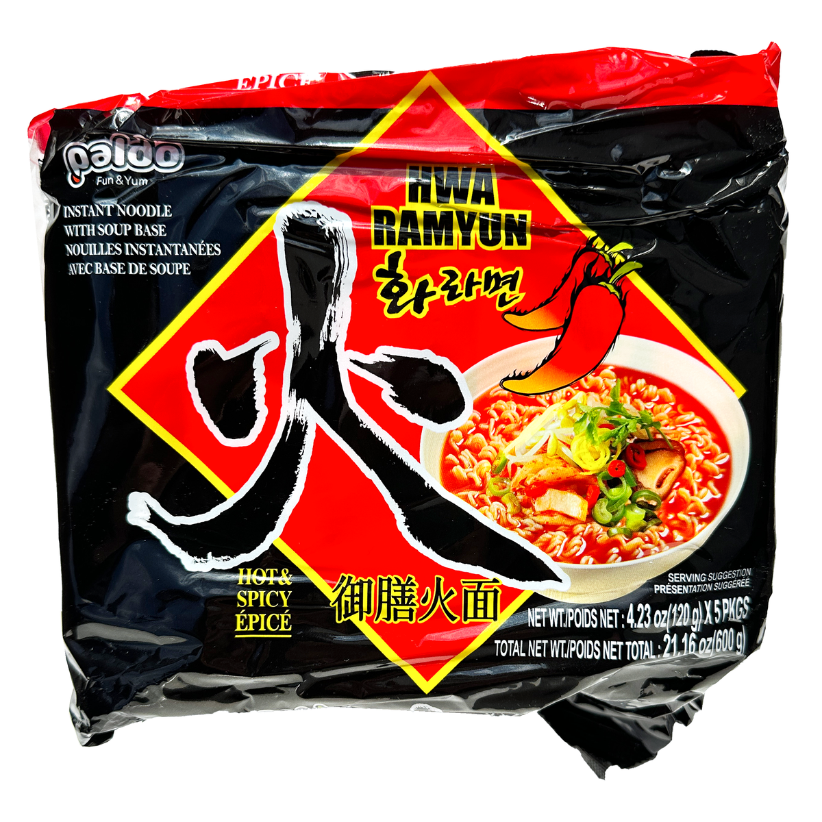 Paldo Hwa Ramyun - 21.16 oz (5 Packs) – Asian Veggies